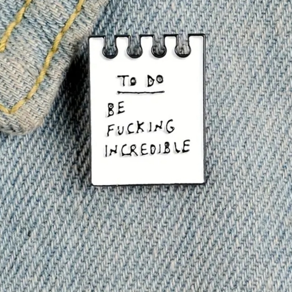 Other | Hilarious To Do List Pin | Poshmark